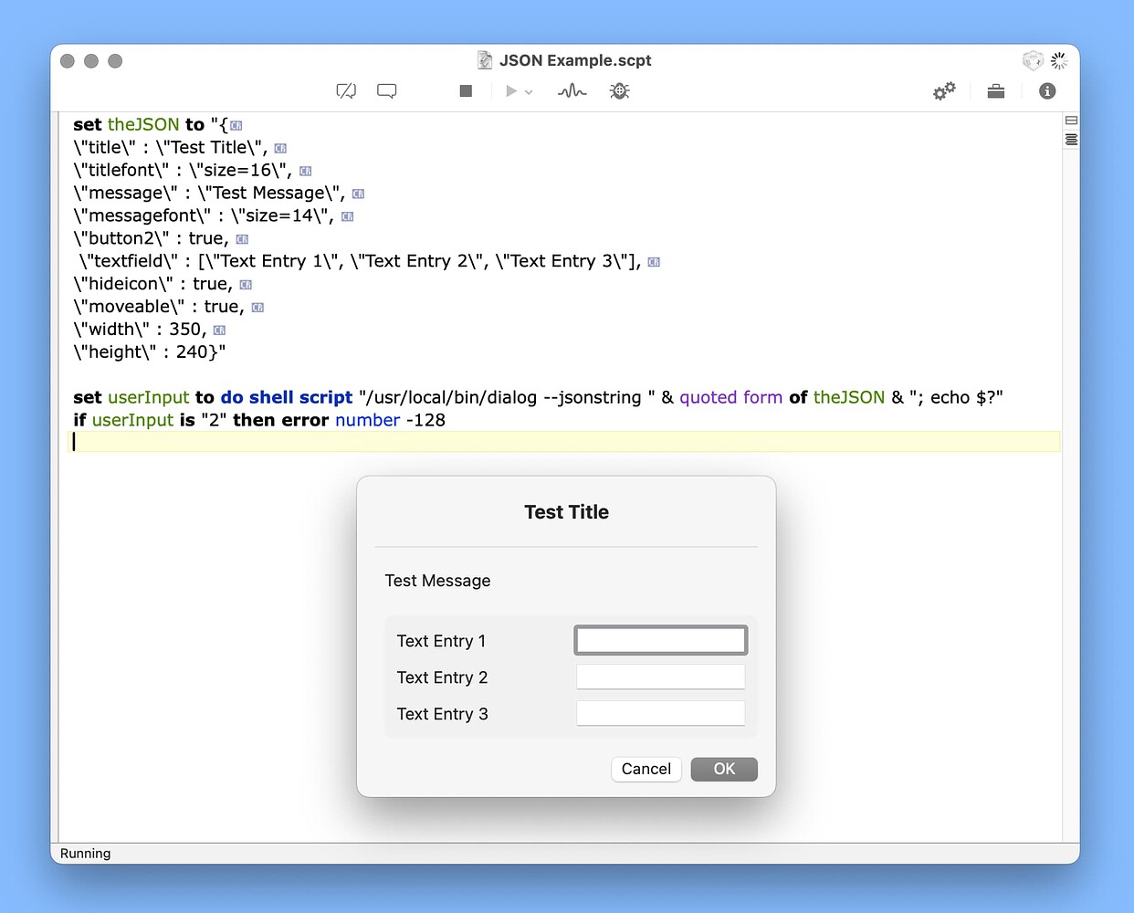 Custom Dialogs with swiftDialog App - Code Exchange - MacScripter